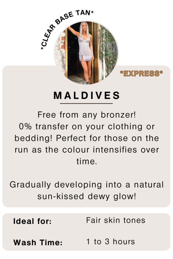 Tan Menu - TANNING BARE